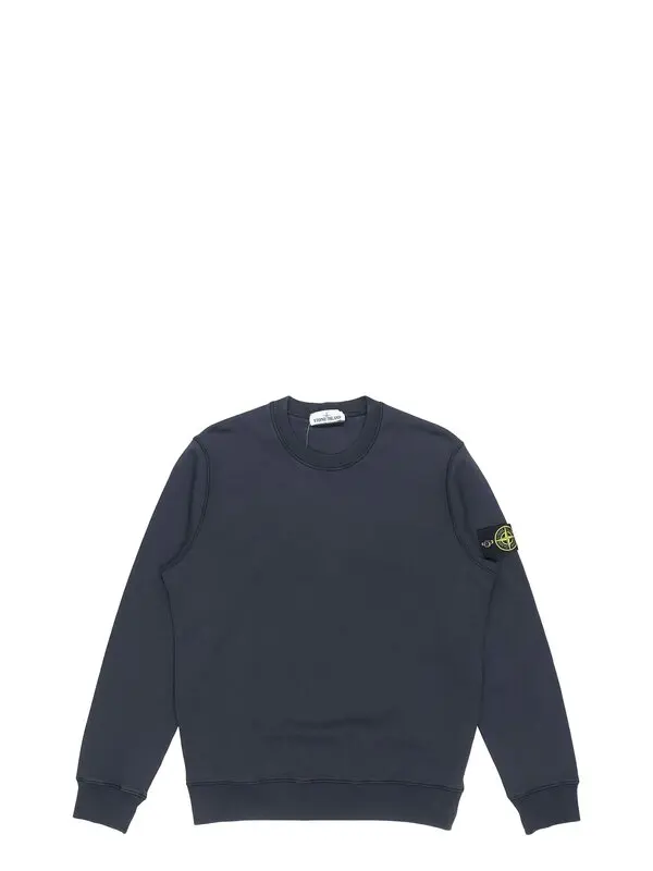 Stone Island Garment Dyed Crewneck Sweatshirt - Blue
