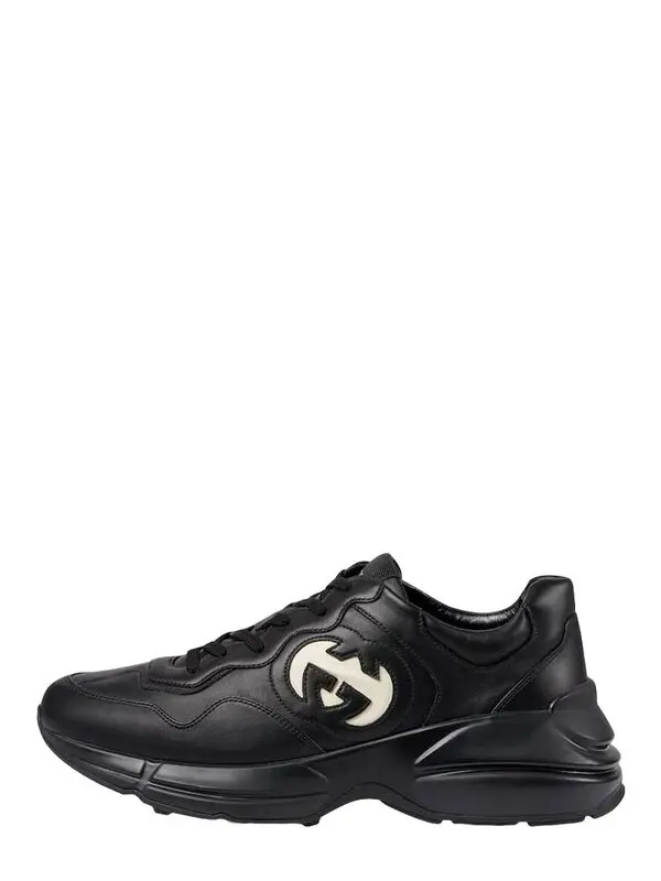 Gucci Rhyton "interlocking G" Sneakers - Black