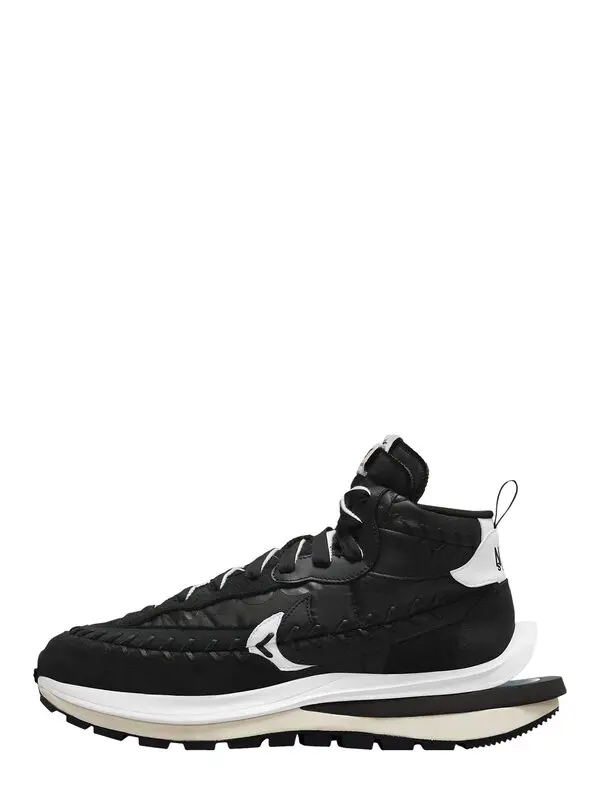 Nike X Sacai X Jean Paul Gaultier Vaporwaffle High Top Sneakers - Black/white