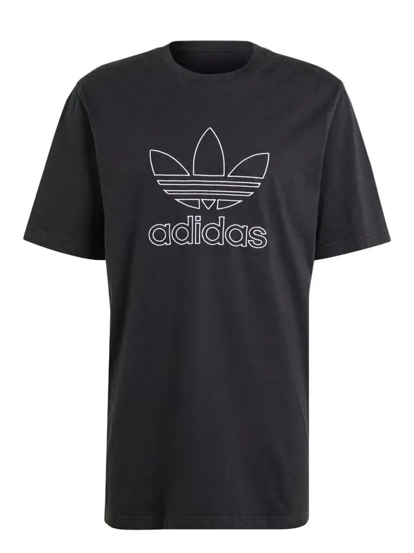 Adidas Adicolor Outline Trefoil T-shirt Asia Sizing - Black