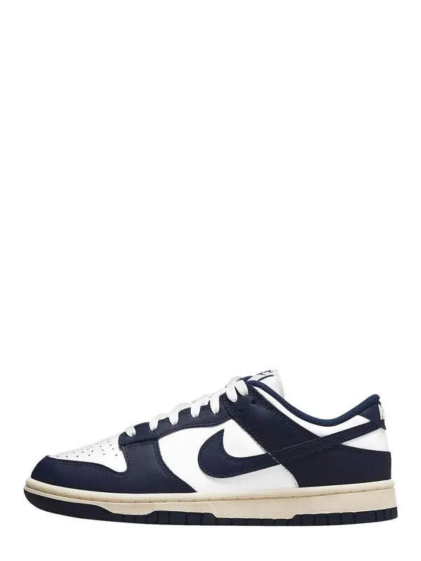 Nike Dunk Low Vintage Navy Sneakers - Blue/white