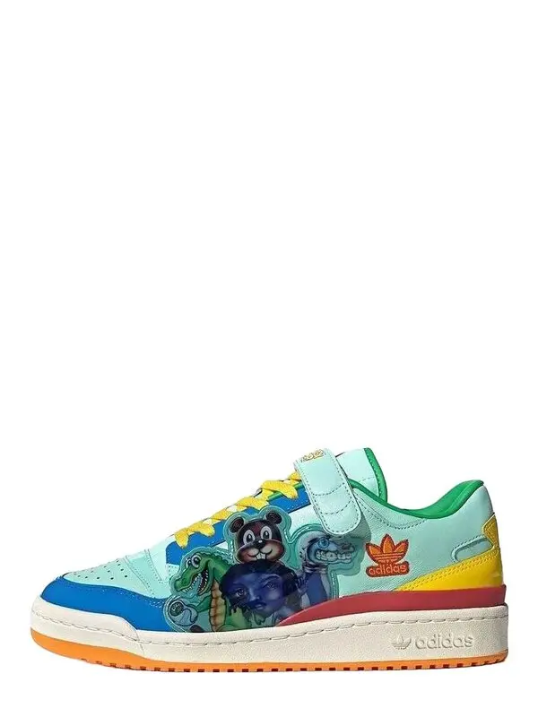 Adidas Forum Low "benchmates" Kerwin Frost - Aqua/blue/yellow