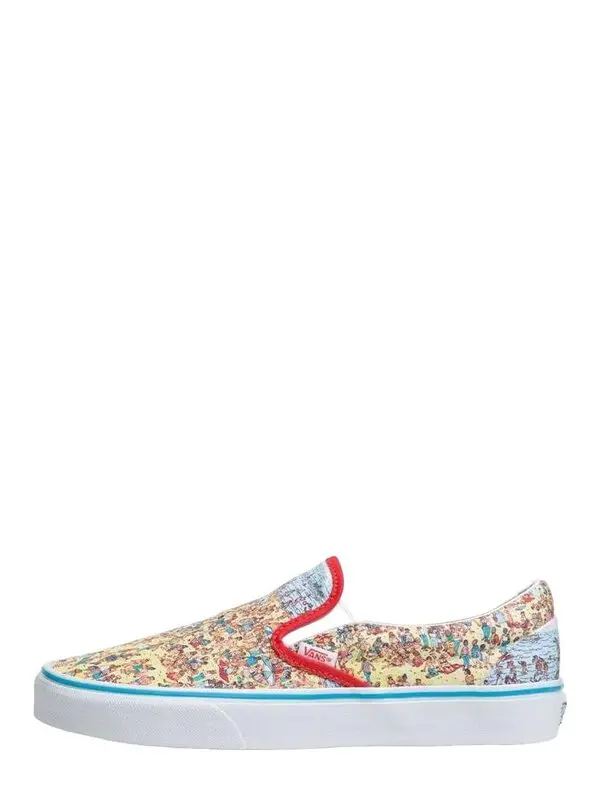 VANS Where's Waldo? X Classic Slip-on 'find Steve' Low Top Sneakers - Yellow