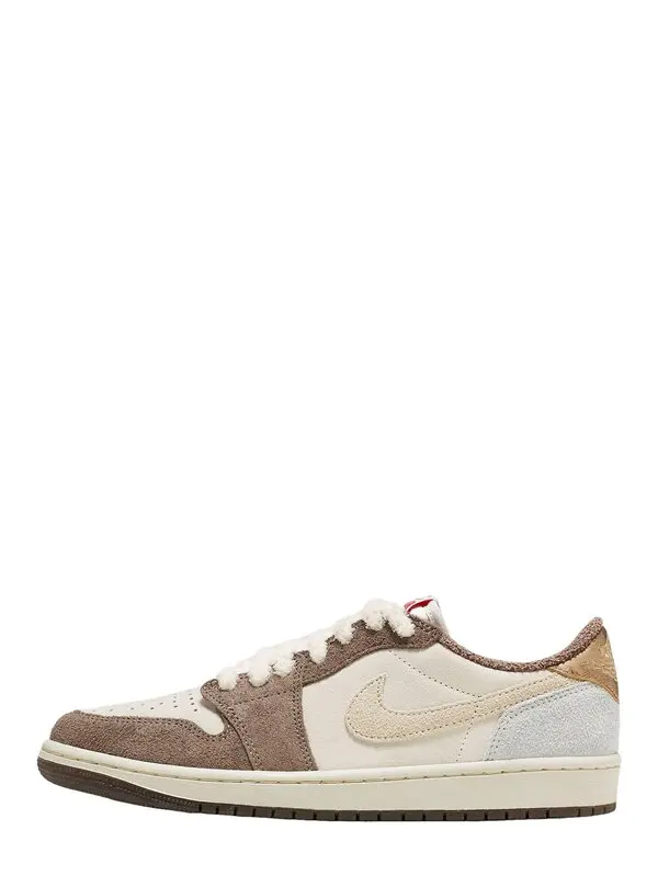 JORDAN 1 Retro Low Og 'year Of The Rabbit' Sneakers - Cny Plmn/mtlc Gld-brly Grn-ivry
