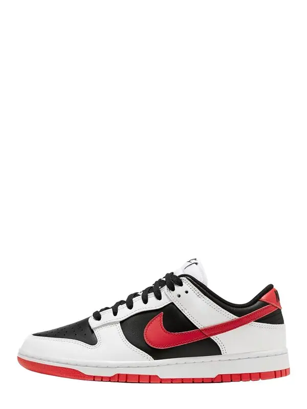 Nike Dunk Low "white Red" Sneakers - Black
