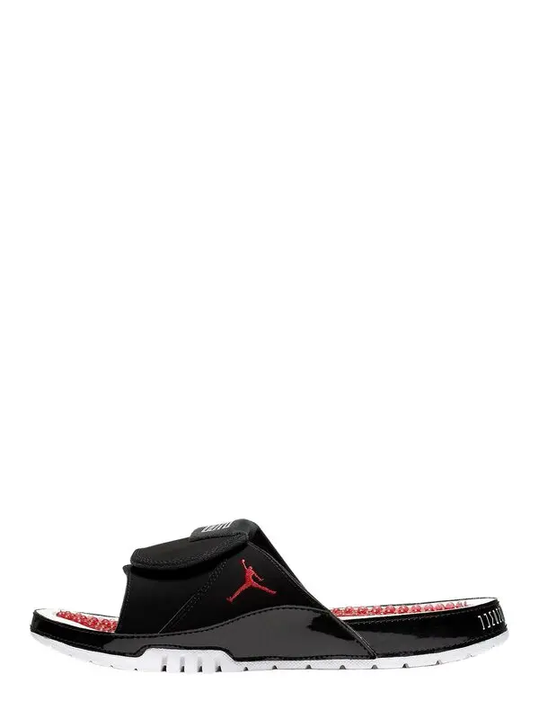 JORDAN Hydro 'bred White' Slide Sandals - Black/varsity Red/white