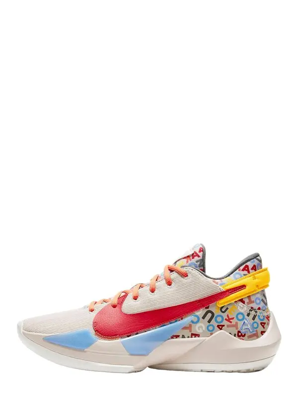 Nike Zoom Freak 2 "letter Bro" Athletic Sneakers - White/red/blue