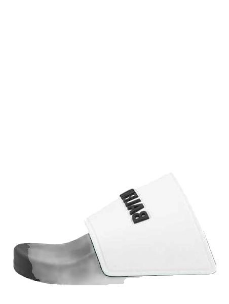 Balenciaga Pool Slides - White/black