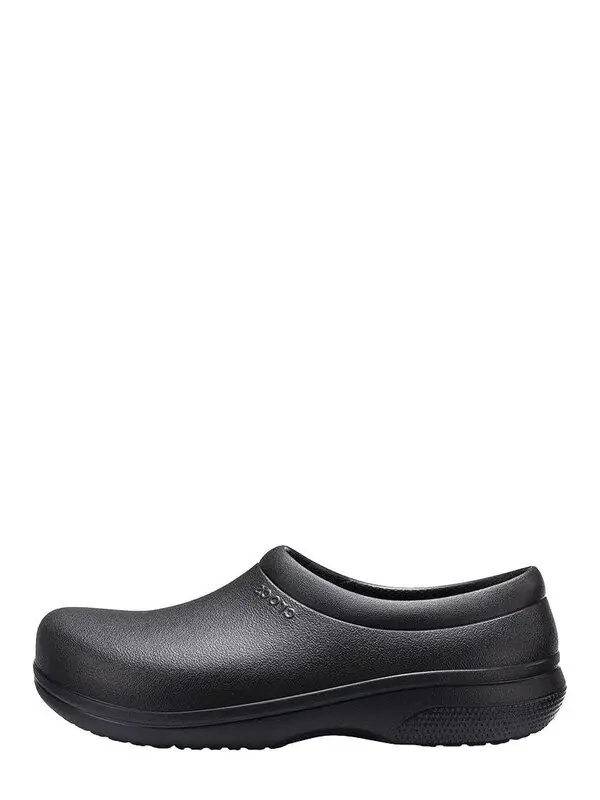 CROCS On The Clock Work Slip On Clogs - Black