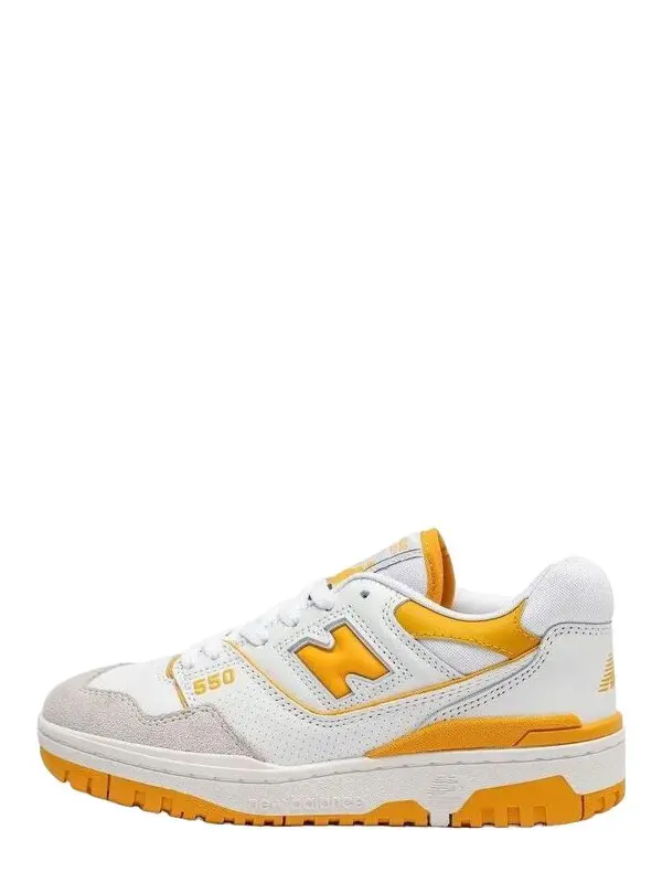 NEW BALANCE 550 "varsity Gold" Low Top Sneakers - White/gray/yellow