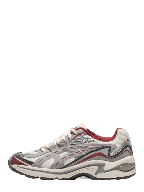 Asics Gel-preleus Low Top Lace-up Sneakers - Grey/red/white