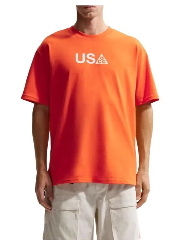Nike X Team Usa Dri-fit Short-sleeve T-shirt - Safety Orange