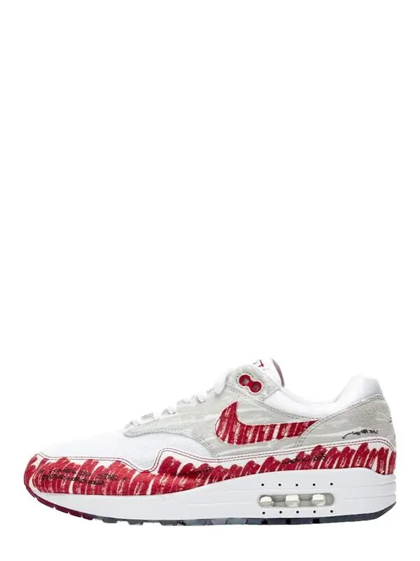 Nike Max 1 "sketch To Shelf" University Red Sneakers - White/red