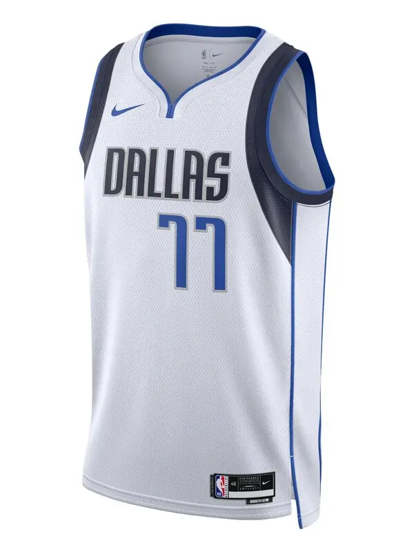 Nike Nba Dallas Mavericks Luka Doncic 2022/23 Association Edition Swingman Jersey - White/blue/navy