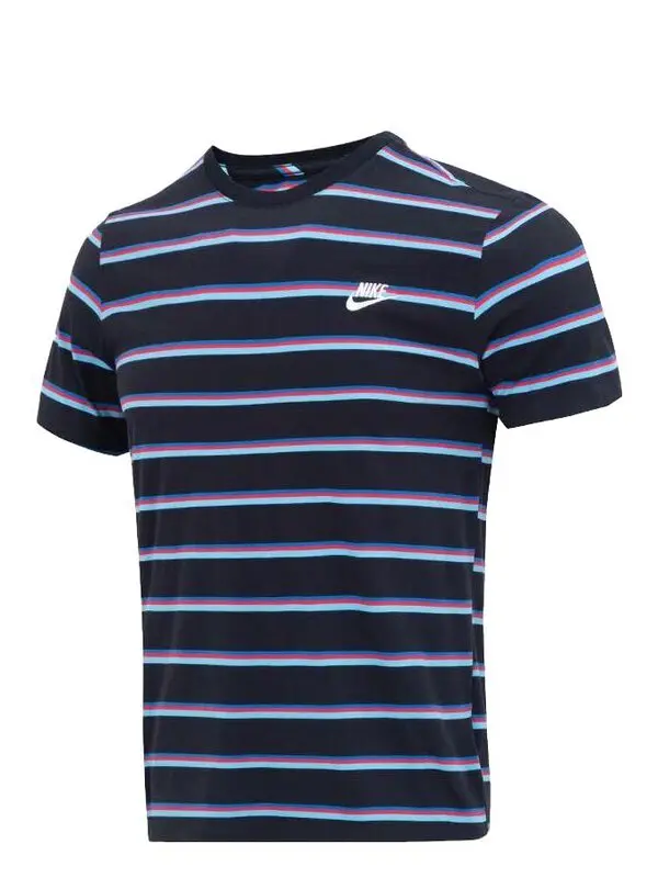 Nike Striped Short Sleeve T-shirt - Black
