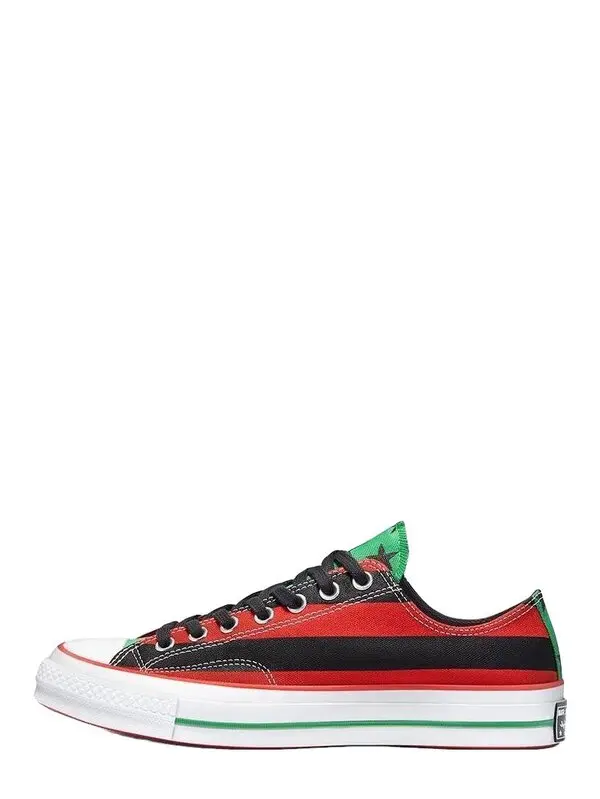 CONVERSE Denim Tears X Chuck 70 Low 'pan-african Flag - Black/red