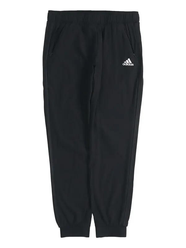 Adidas 3-stripe Ankle Tapered Knit Track Pants - Black