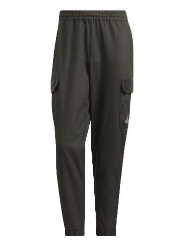 Adidas Woven Pants Solid Color Elastic Waistband Long Sports Pants/trousers/joggers Dark Brown - Multi-color