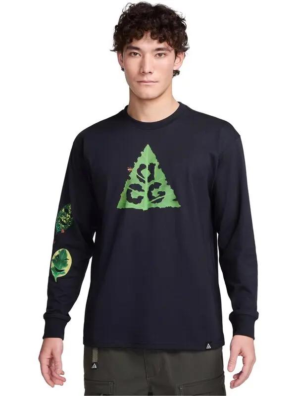 Nike Long Sleeves T-shirt Asia Sizing - Black