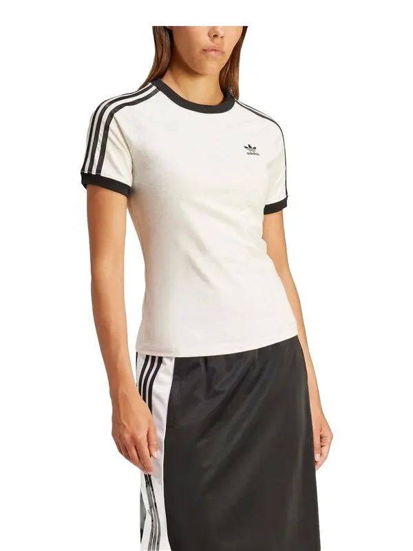 Adidas 3-stripes Slim Raglan T-shirt - White Melange