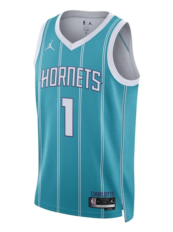 JORDAN Dri-fit Nba Charlotte Hornets Lamelo Ball Icon Edition 2022/23 Swingman Jersey - Green