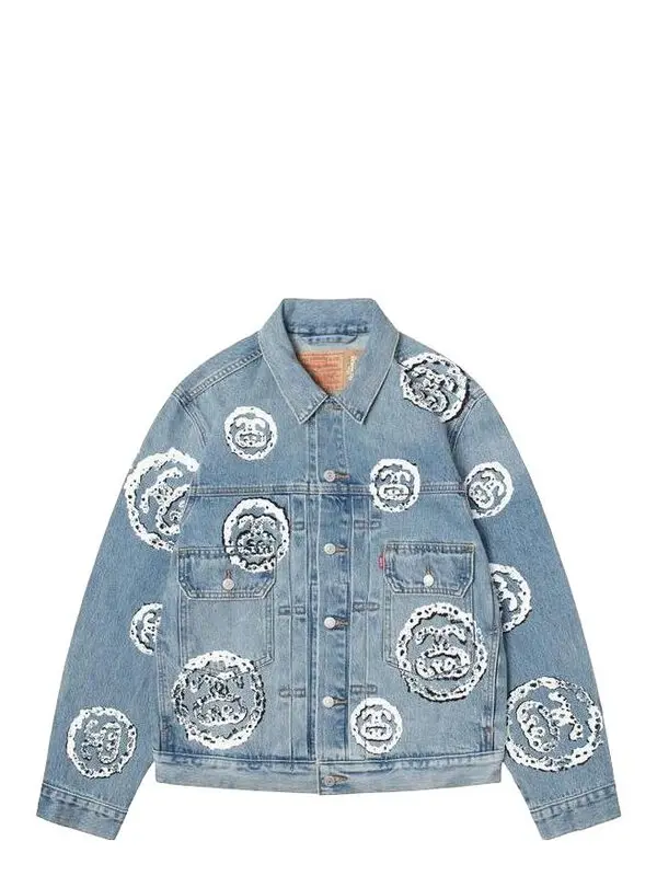 StÜssy X Denim Tears Type 2 Jacket - Light Blue