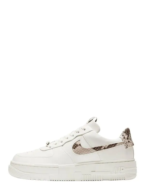 Nike Force 1 Pixel Se Sail Snake Sneakers - White