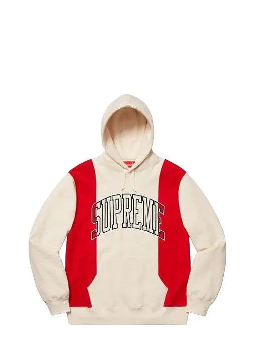 Supreme Paneled Arc Hooded Sweatshirt - Creamy