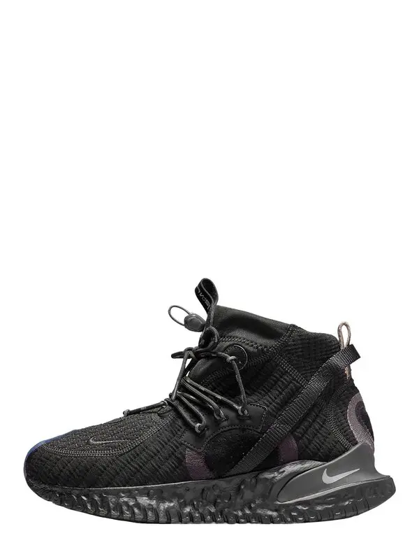 Nike Ispa Flow 2020 Se High Top Sneakers - Black/reflect Silver/iron Grey