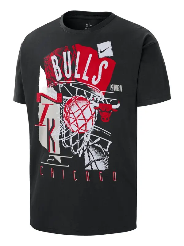 Nike Nba Chicago Bulls Courtside T-shirt - Black
