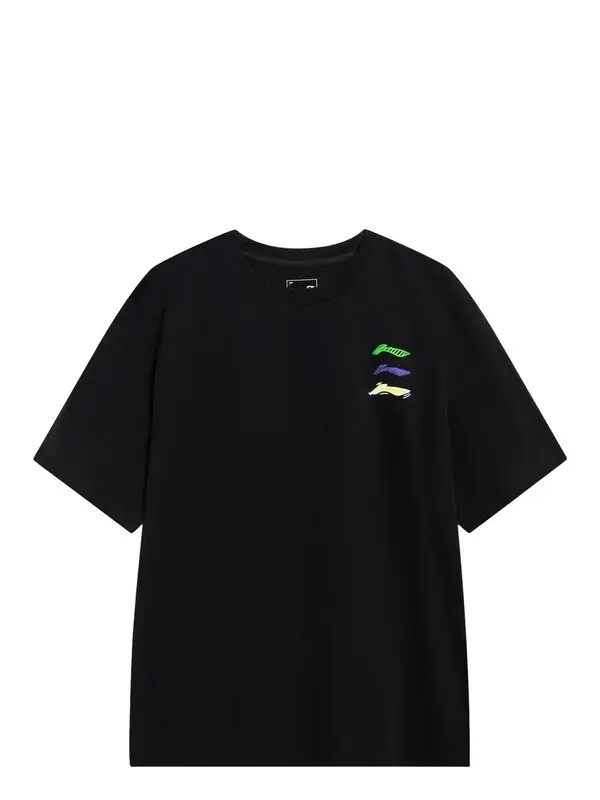 LI-NING Triple Logo Loose Fit T-shirt - Black