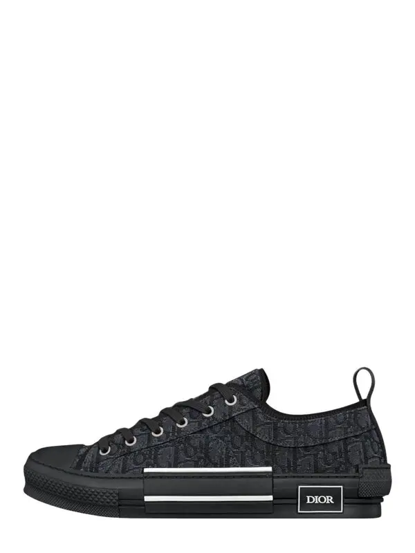 Dior B23 Low Top Sneakers - Oblique Black