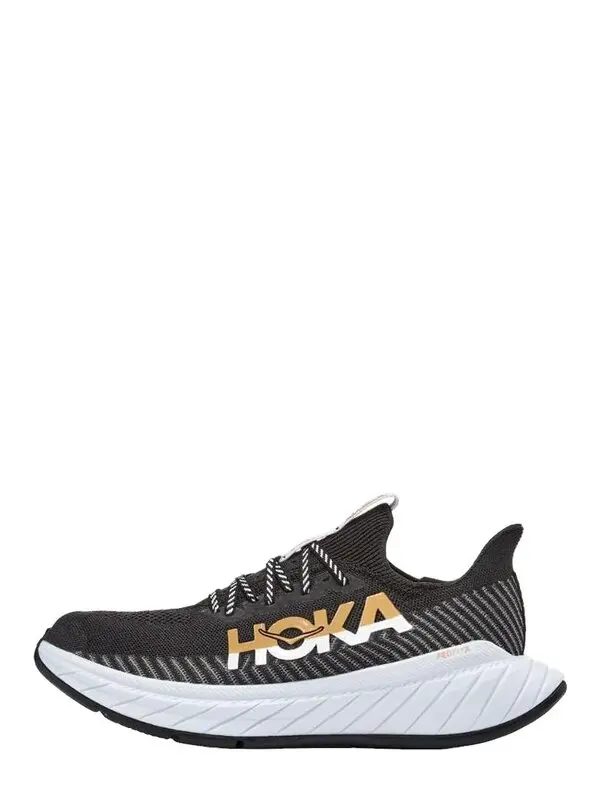 Hoka One One Carbon X 3 Athletic Sneakers - Black/white