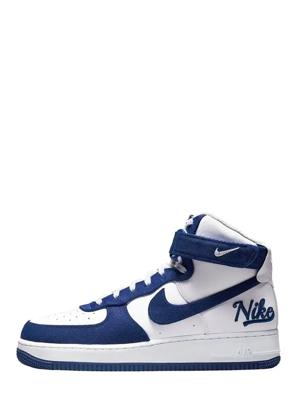Nike Force 1 High '07 Lv8 Emb Dodgers Sneakers - White/blue