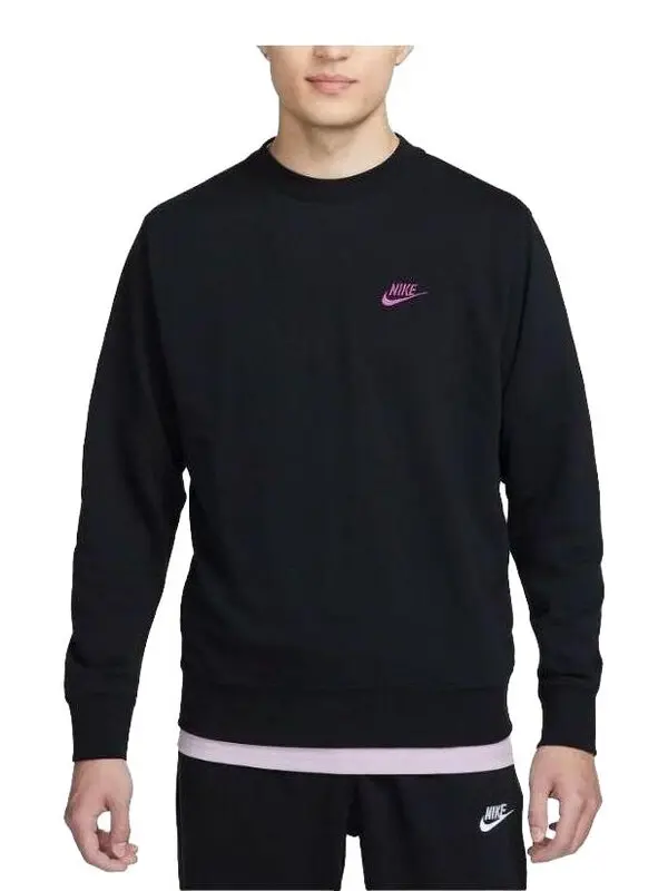 Nike Nsw French Terry Crewneck Sweatshirt - Black