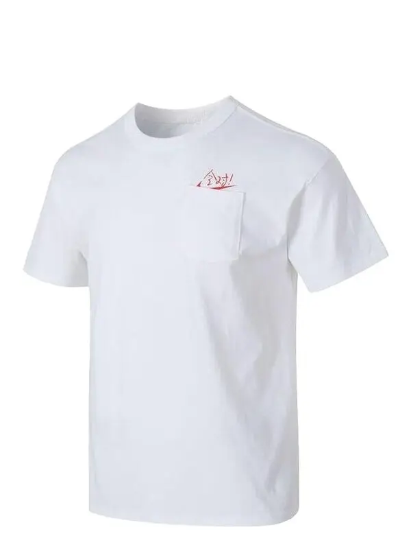 Nike Full Score Pocket T-shirt Asia Sizing 'white Red - White/red
