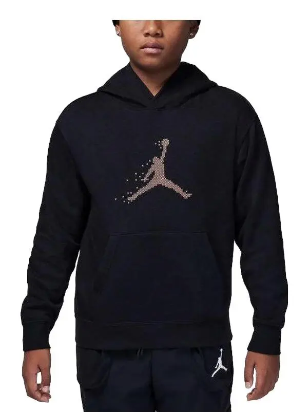 JORDAN Holiday Fleece Pullover Hoodie - Black