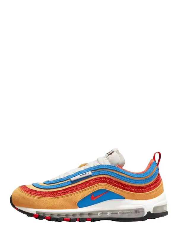 Nike Max 97 Se 'running Club' Sneakers - Yellow/blue/white