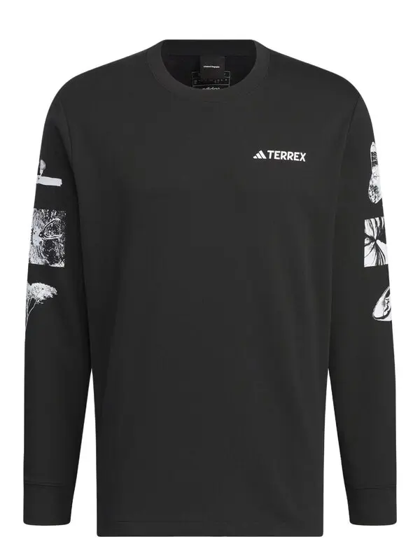Adidas National Geographic Aeroready Graphic Long Sleeve Tee Asia Sizing - Black