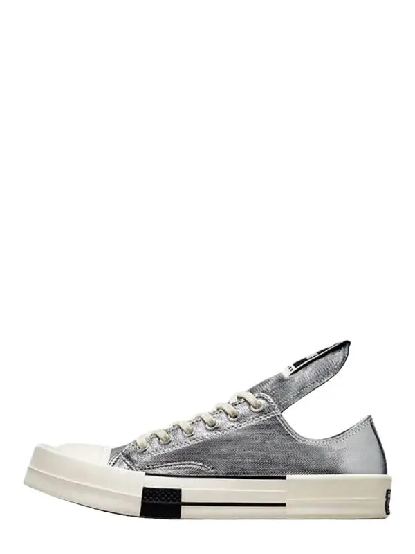 CONVERSE Rick Owens X Turbodrk Chuck 70 Low Lacquer Sneakers - Silver