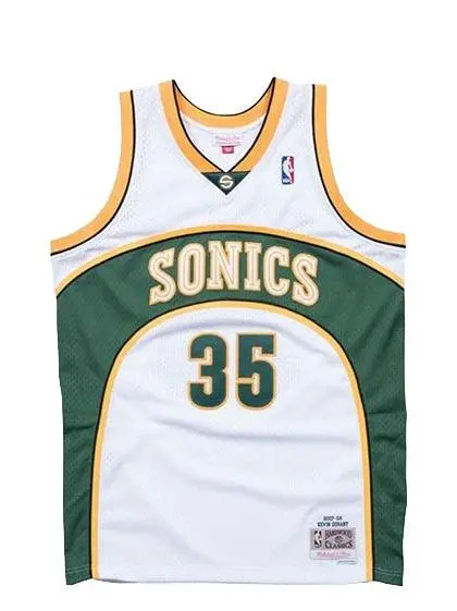 Mitchell & Ness Nba Kevin Durant Seattle Supersonics Jersey - White