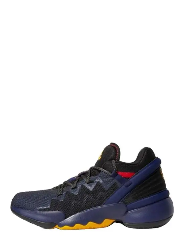 Adidas D.o.n. Issue #2 "team Navy" High-top Athletic Sneakers - Black/blue/yellow
