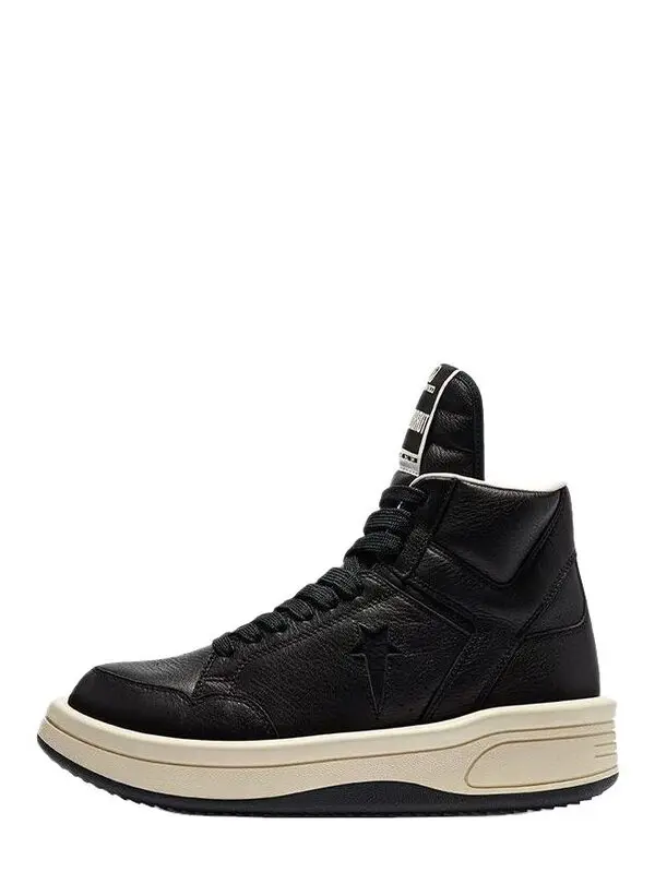 CONVERSE Rick Owens X Turbowpn Mid High Top Sneakers - Black/white