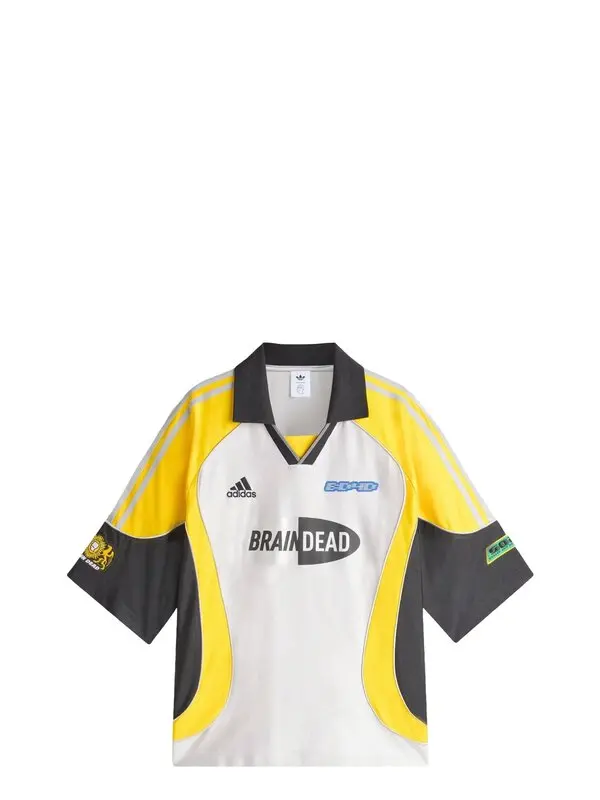 Adidas X Brain Dead Short Sleeve Jersey - Silver Metallic