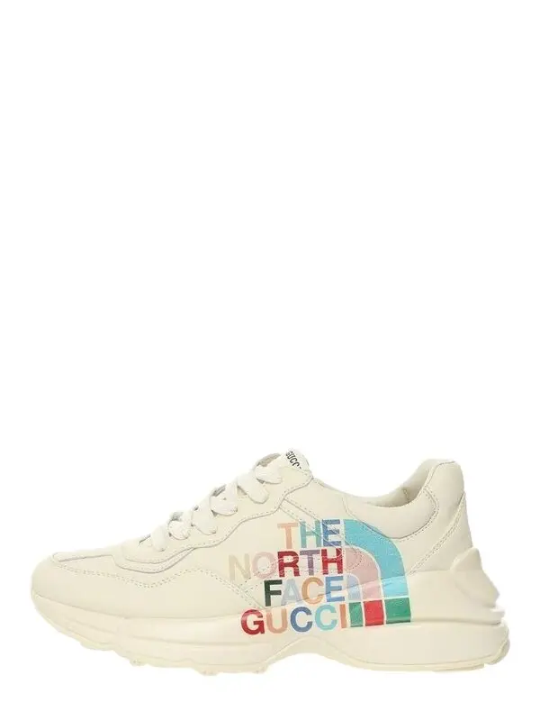 Gucci Rhyton "the North Face" Lace-up Sneakers - White