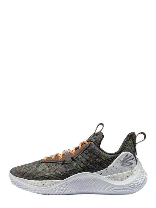 Under Armour Curry Flow "treasure Land" Sneakers - Grey/orange/white