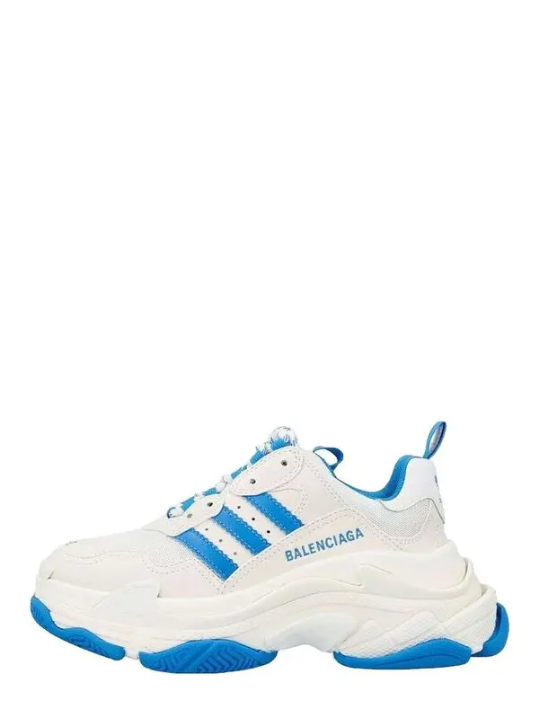 Balenciaga Triple S X Adidas Sneakers - White/blue