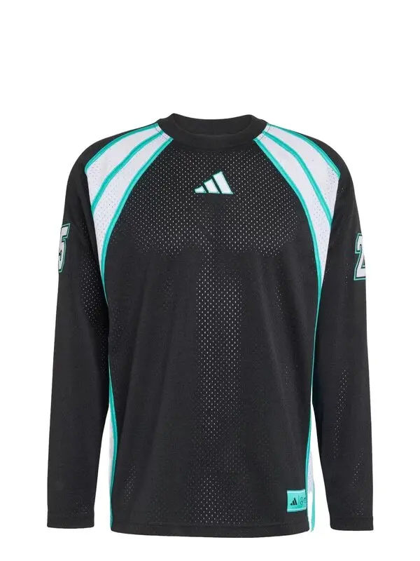Adidas X Mercedes-amg Petronas Formula One Team Las Vegas Long Sleeve T-shirt - Black/white