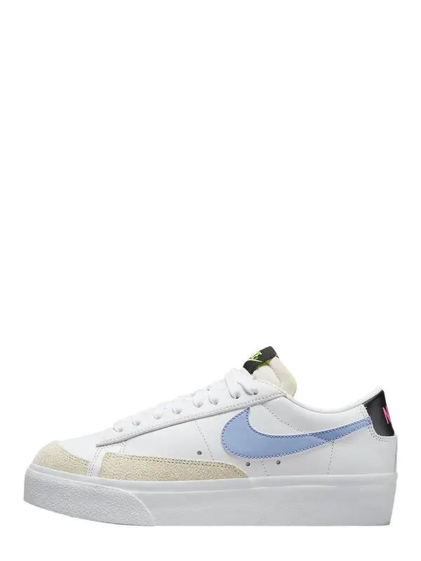 Nike Blazer Low Platform Sneakers - White/volt/black