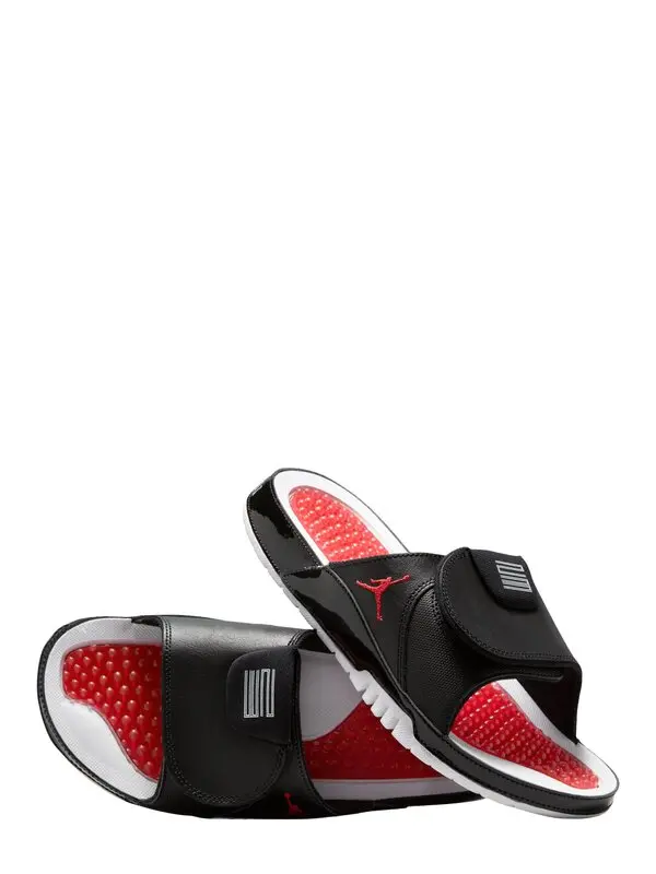 JORDAN Hydro Xi Retro 'bred' Slides - Black/gym Red/white